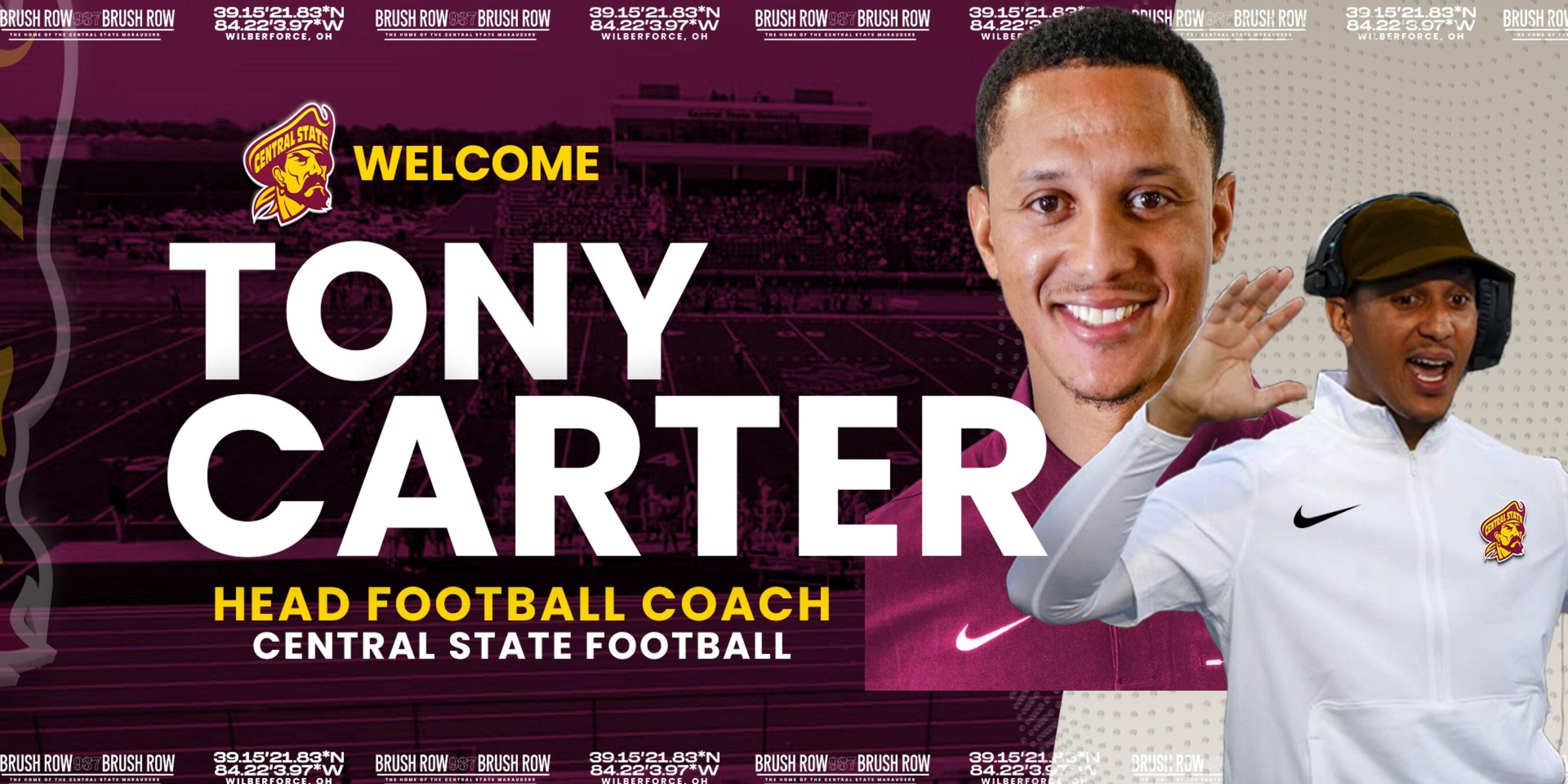 Central State University names Tony Carter as head football coach ...